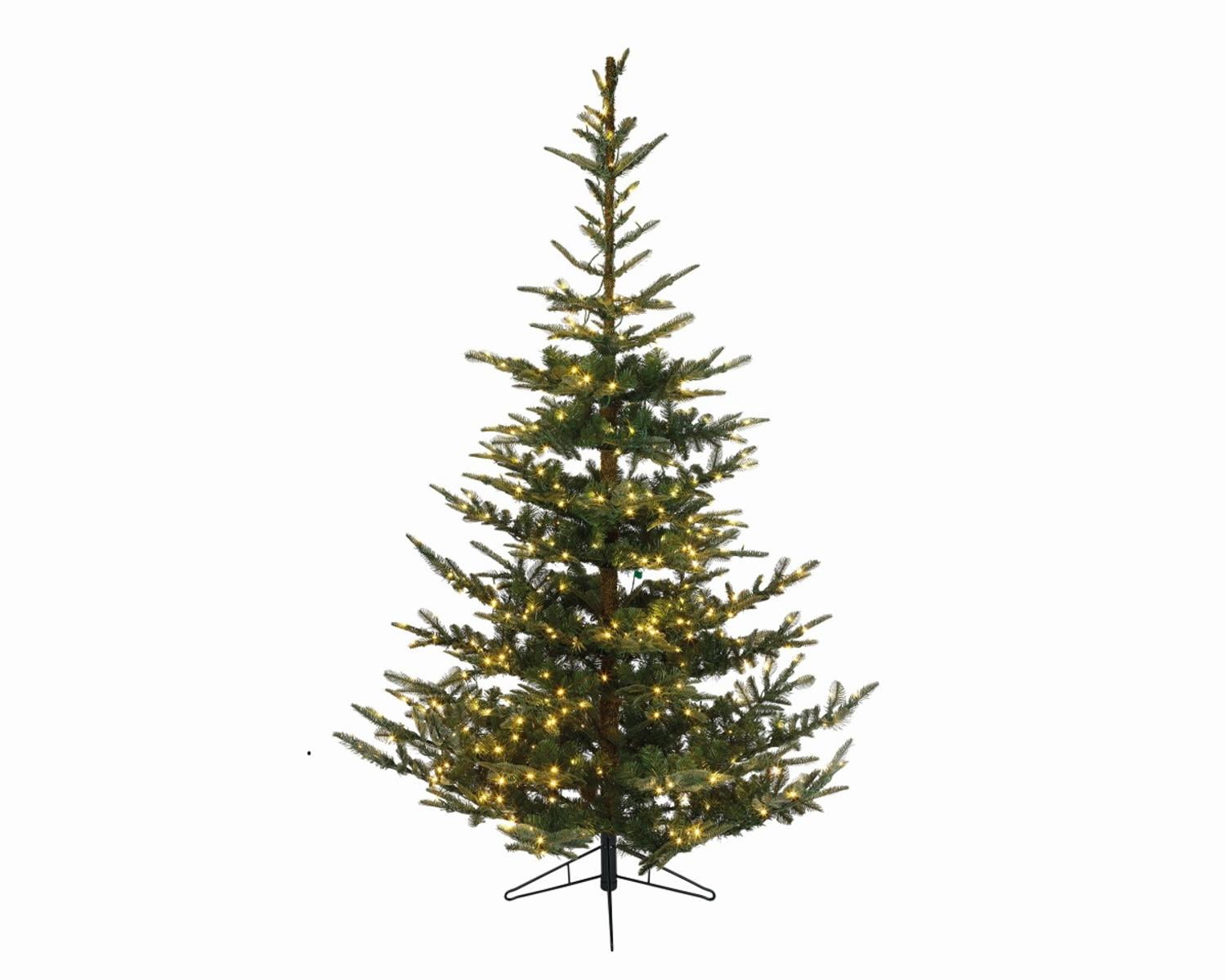 6.5' x 48" Pre-Lit Everlands Nobilis Fir Artificial Christmas Tree ...