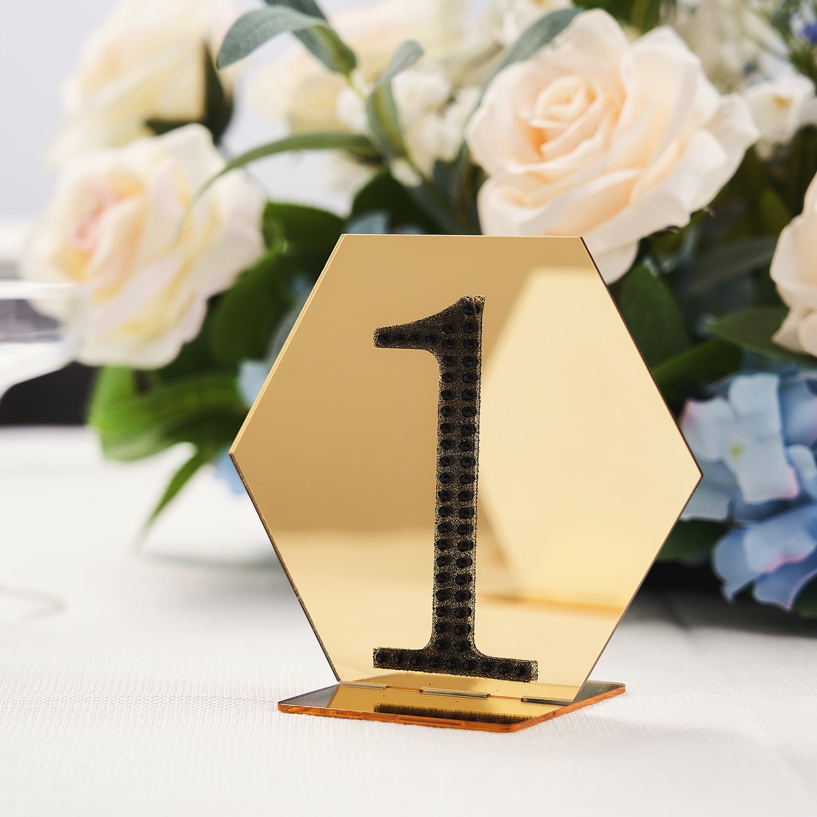 Efavormart 5 Pack - 5" Gold Acrylic Wedding Table Number Stands ...