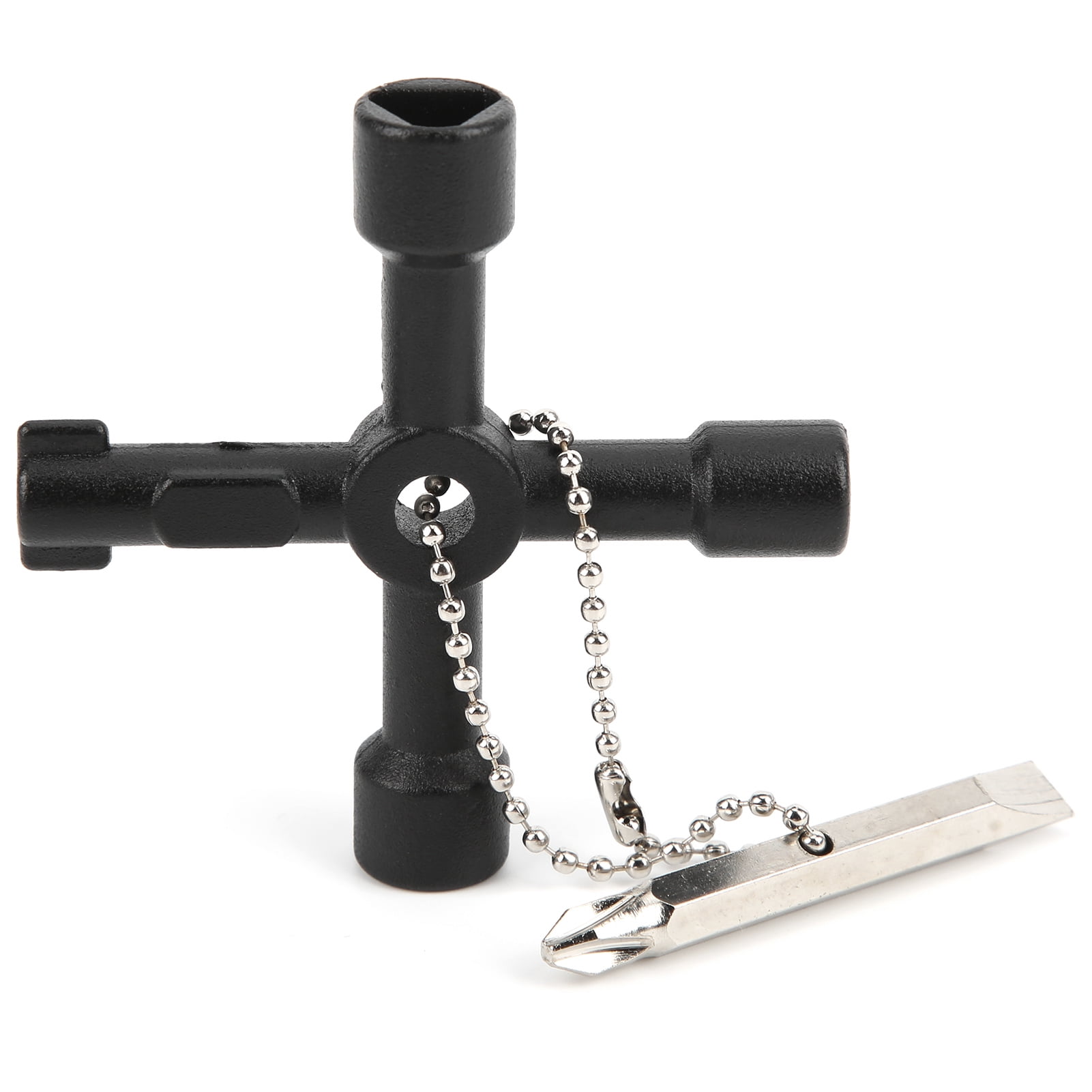 Llave de cruz, llave multifunción Llave de llave para medidor de agua Cross Hardware de alto ...
