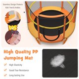 Gymax Indoor Mini Trampoline for Toddlers & Kids, 5FT 3-in-1 Game with ...