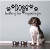 Decal ~ DOGS LEAVE PAW PRINTS ON YOUR HEART: WALL DECAL 9" X 16 ...