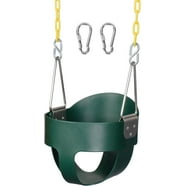 High Back Toddler Bucket Swing Seat with Coated Chains, Heavy Duty Kids ...