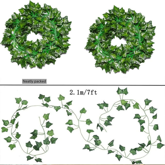 Artificial Ivy Garland, Fake Ivy Leaf Plants Vine Greenery Garland Home ...