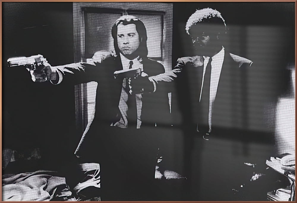 Pulp Fiction - Framed Movie Poster (John Travolta & Samuel L. Jackson ...