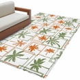 Coconut Tree 4'x6' Rug for Dining Table for 4 People Under Table ...