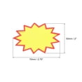 Blank Star Burst Sale Signs Price Tags Paper Pricing Labels 70x50mm ...