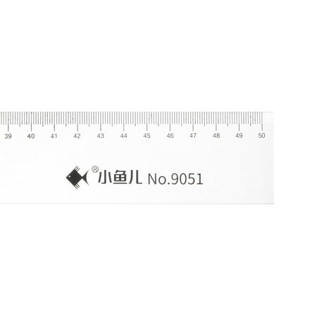Uxcell Straight Ruler 50cm Metric Clear Measuring Tool for Classrooms ...