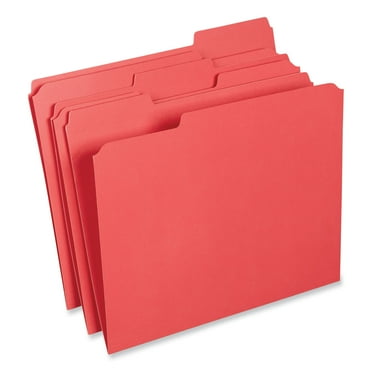 Office Colored Reinforced Top-Tab File Folders, 1/3-Cut Tabs, Letter ...