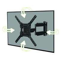 onn. Full Motion Dual Monitor Desk Mount, Fits 2 Screens up to 27 ...
