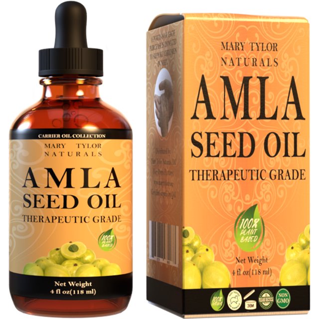 Amla Seed Oil (4 oz) by Mary Tylor Naturals, Therapeutic Grade, 100% ...