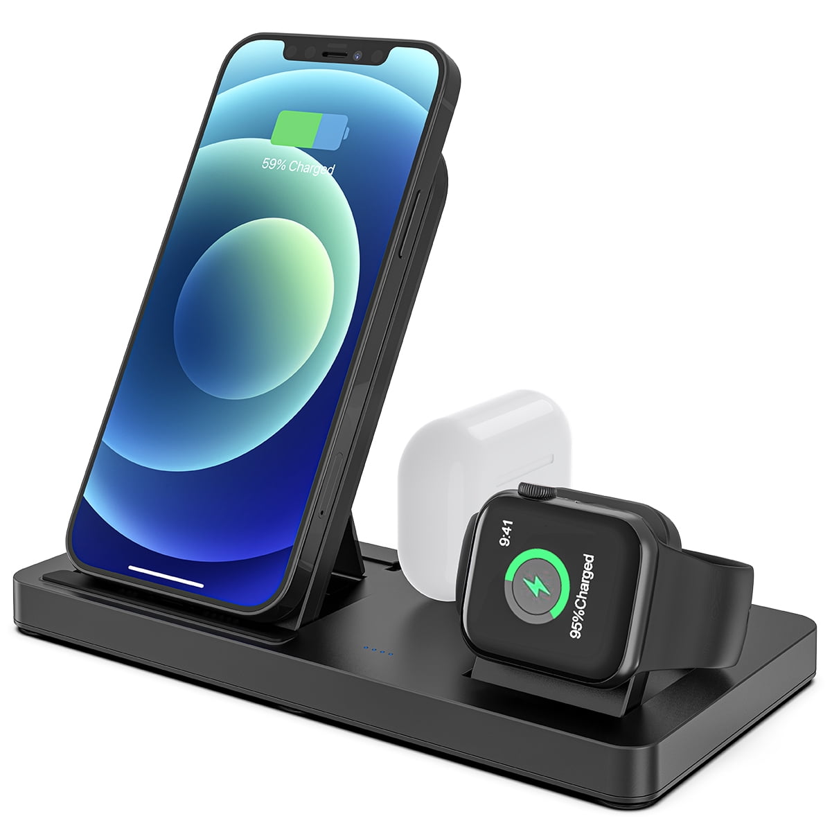 Wireless Charging Station 4 In 1 Charging Dock Station Compatible With