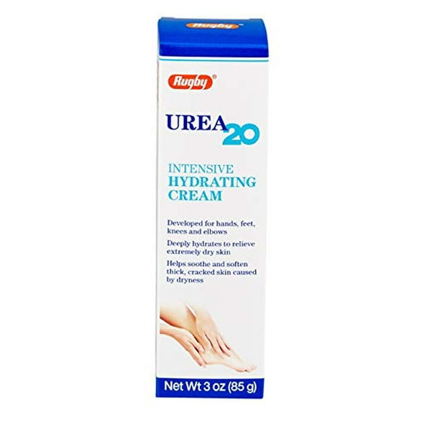 UREA 20% by Rugby, Intensive Hydrating Cream For Hands, Feet, knees and Elbows - Walmart.com