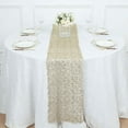 Efavormart 12"x108" Gold Sequin Mesh Schiffli Lace Table Runner ...