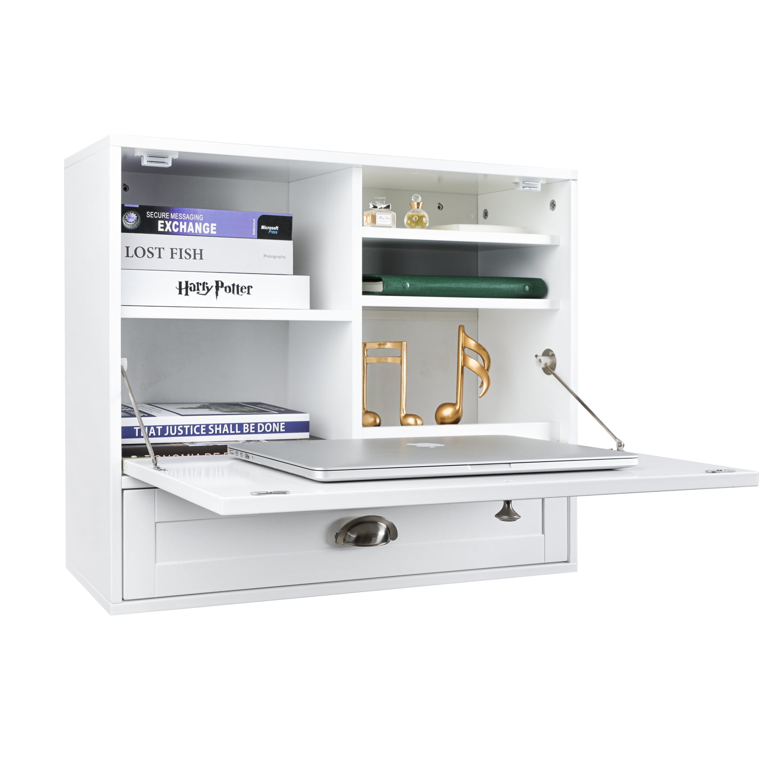 Utopia Alley Space Saving Wall Mount Laptop Desk - Type Fold Down ...