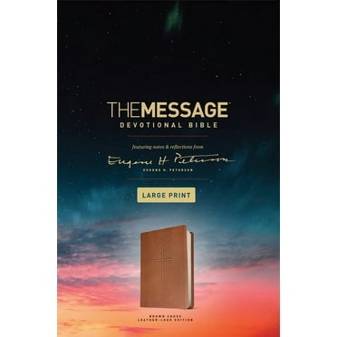 The Message Large Print: The Bible in Contemporary Language (Hardcover ...