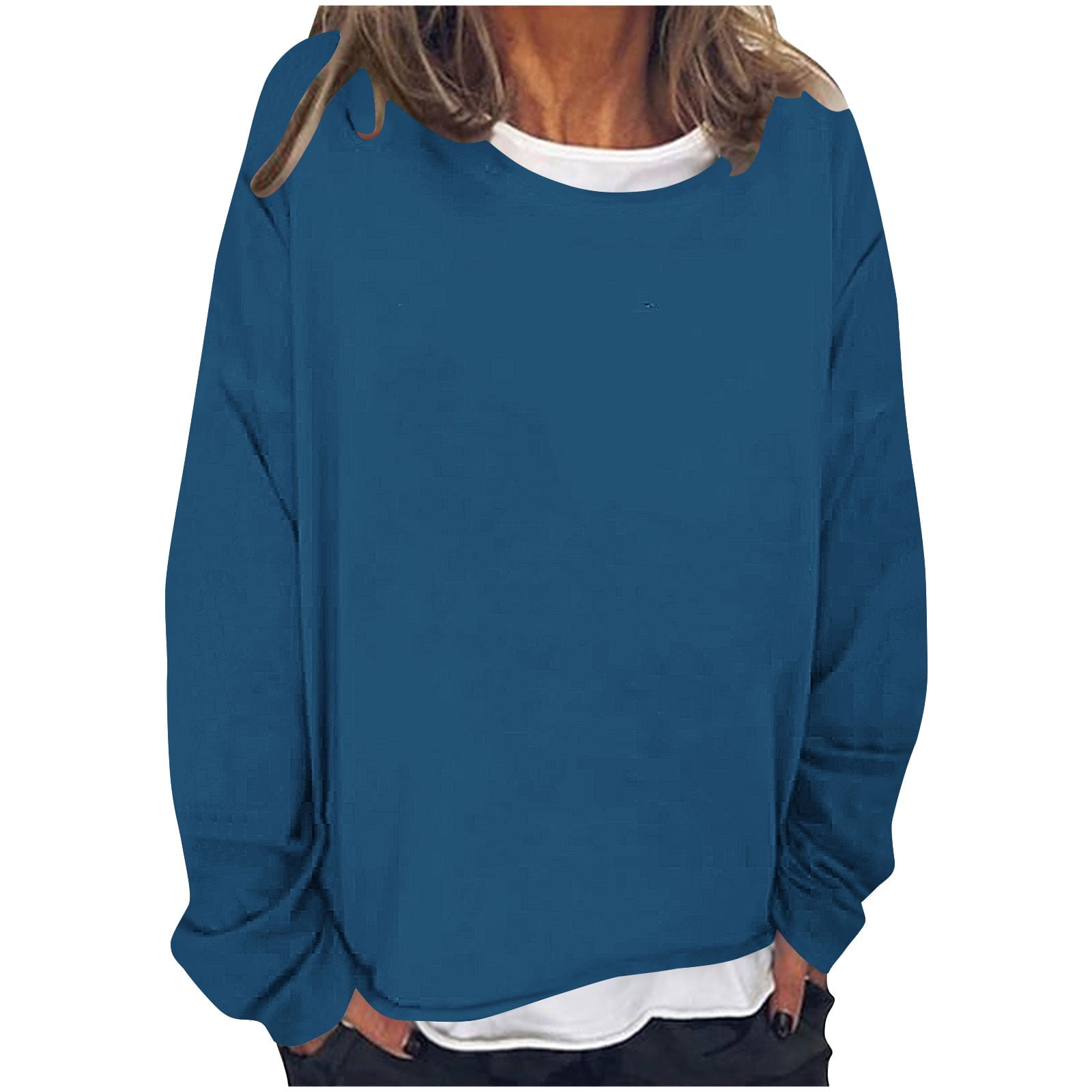 Click here for Lenpel Womens Long Sleeve Shirts Trendy Crew Neck... prices