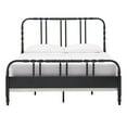Weston Home Leona Metal Spool Full Bed, Black - Walmart.com