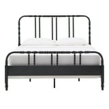 Weston Home Leona Metal Spool Full Bed, Black - Walmart.com