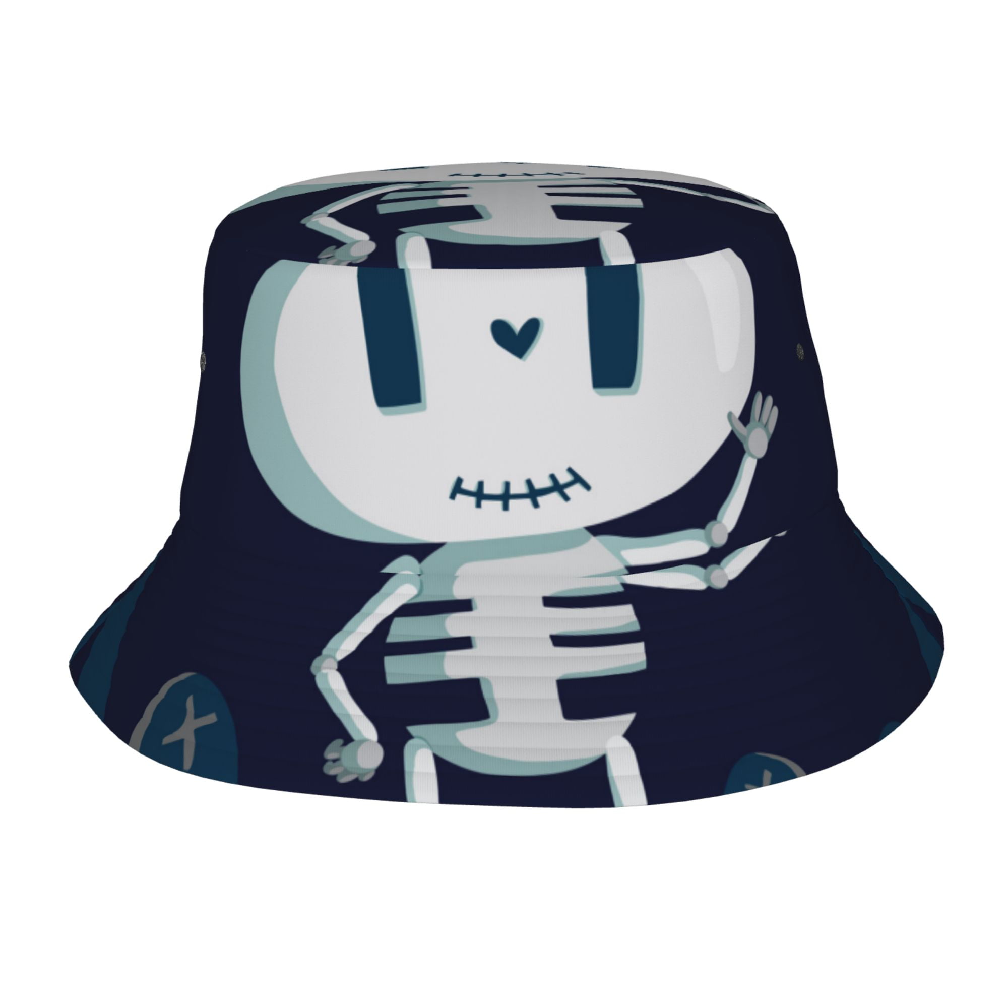 ZICANCN Bucket Hat -Skeleton Cartoon Unisex Print Double-Side-Wear ...
