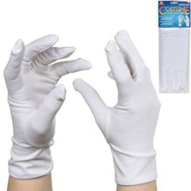 SeasonsTrading Formal Long White Satin Gloves for Adult - Bridal ...