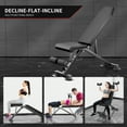 ZENOVA Adjustable Workout Bench, Multipurpose Home Gym Equipment, Leg ...