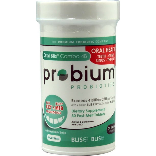Probium Oral Blis 4 Billion Fast Dissolve Tablets, 30 Count - Walmart.com