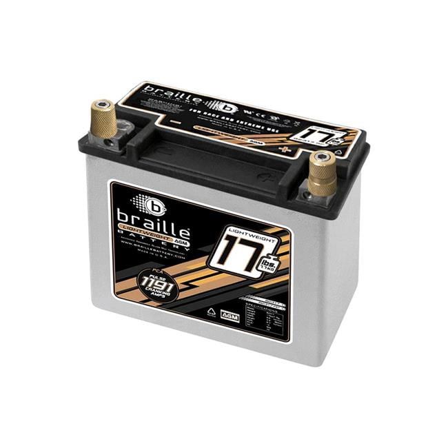 Braille Auto Battery B2317RP 12V & 17 lbs 1191 PCA Lightweight Racing ...