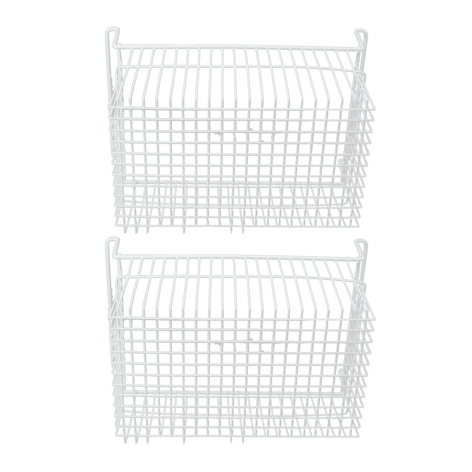 Freezer Organizer Bins Steel Wire Material, Closet Basket Bins With ...