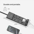 Belkin Power Strip 12-Outlet Surge Protector with Desk Phone Jack, 8ft ...