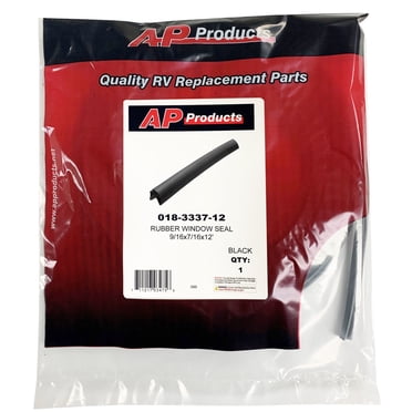AP Products 018-479 - 28' Black Rubber Door/Window Double Bulb Seal ...