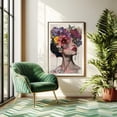 Affixzi Maximalist Floral Crown Portrait Art, Eclectic Boho Aesthetic ...