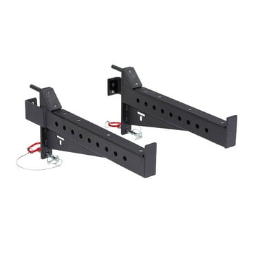 Titan Fitness X-3 Series Dip Bars, J-Hook Style Rack Mounted Dip ...