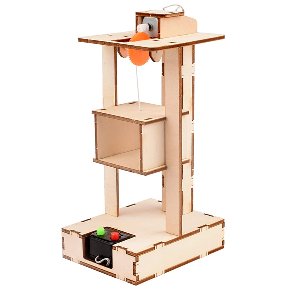 FRCOLOR Handwork Elevator Model Toy Diy Elevator Toy Physical Equipment ...