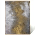 Abstract Gold & Gray Handmade Wall Art Painting Modern Canvas Home ...
