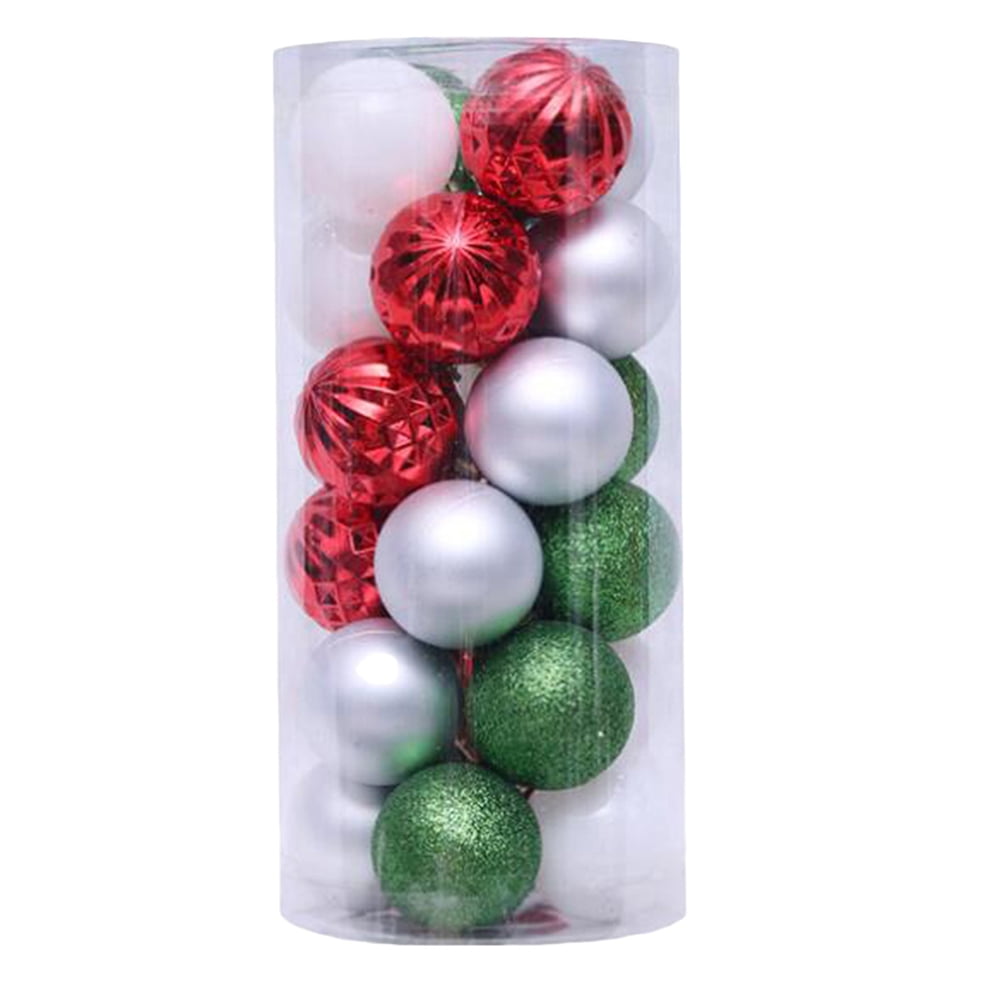 SuoKom Christmas Balls, 24Pcs 1.57 Inch Multicolor Christmas Balls ...