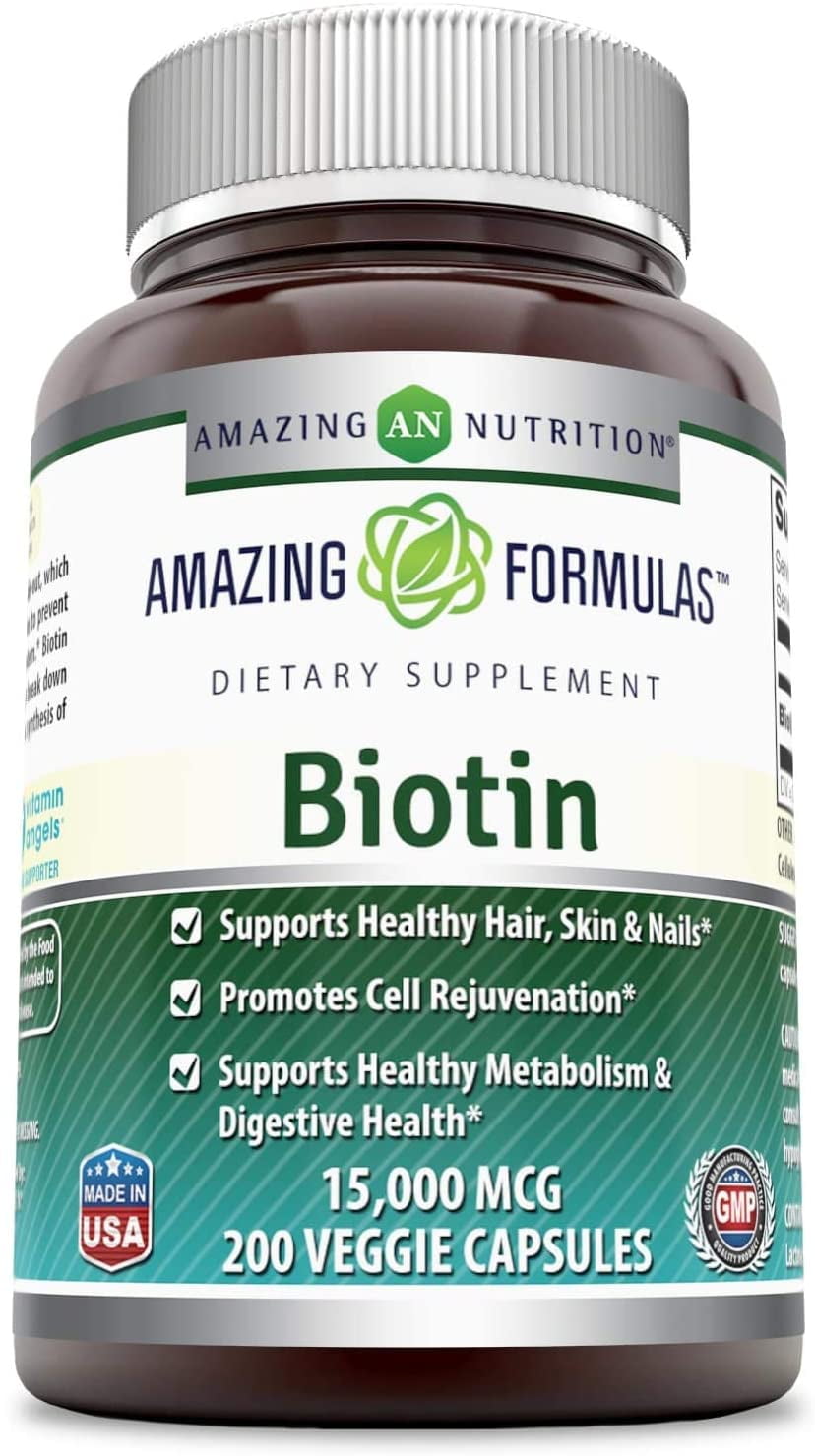 Amazing Formulas Biotin 15000 mcg 200 Veggie Capsules - Walmart.com