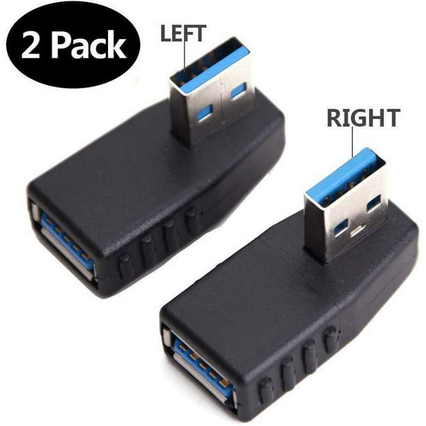 Usb 3.0 Adapter [2 Pieces], Usb 3.0 Angle Adapter, Usb Angle Plug ...