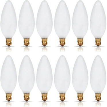 Simba Lighting Torpedo Clear B11 C35 CTC 25W E26 Base Light Bulbs 120V ...