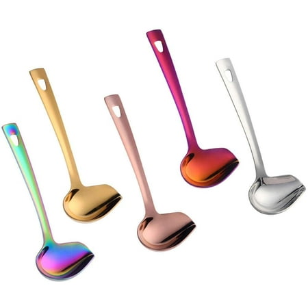 KSCD Gravy Sauce Ladle, Stainless Steel Small Drizzle Spoon with Spout ...