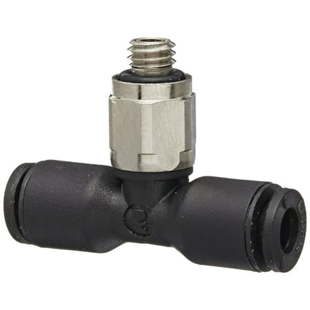 Legris 3108 04 20 Nylon & Nickel-Plated Brass Push-to-Connect Fitting, Branch Tee, 5/32" or 4 mm ...