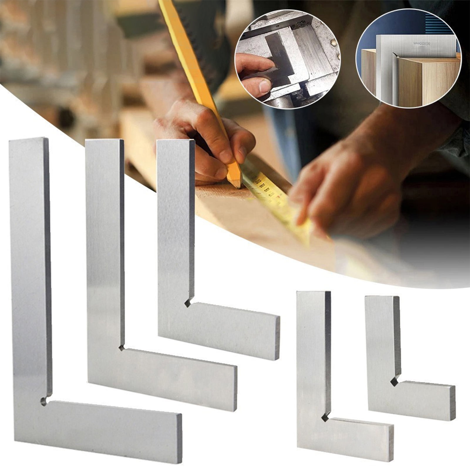 AURORA TRADE 40-200mm High-quality L-shaped Ruler 90 Degree Accurate ...