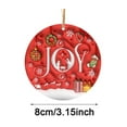 Christmas Hot Sale Christmas Pendant Cute And Fun Christmas Wood Pendant Creative Circular