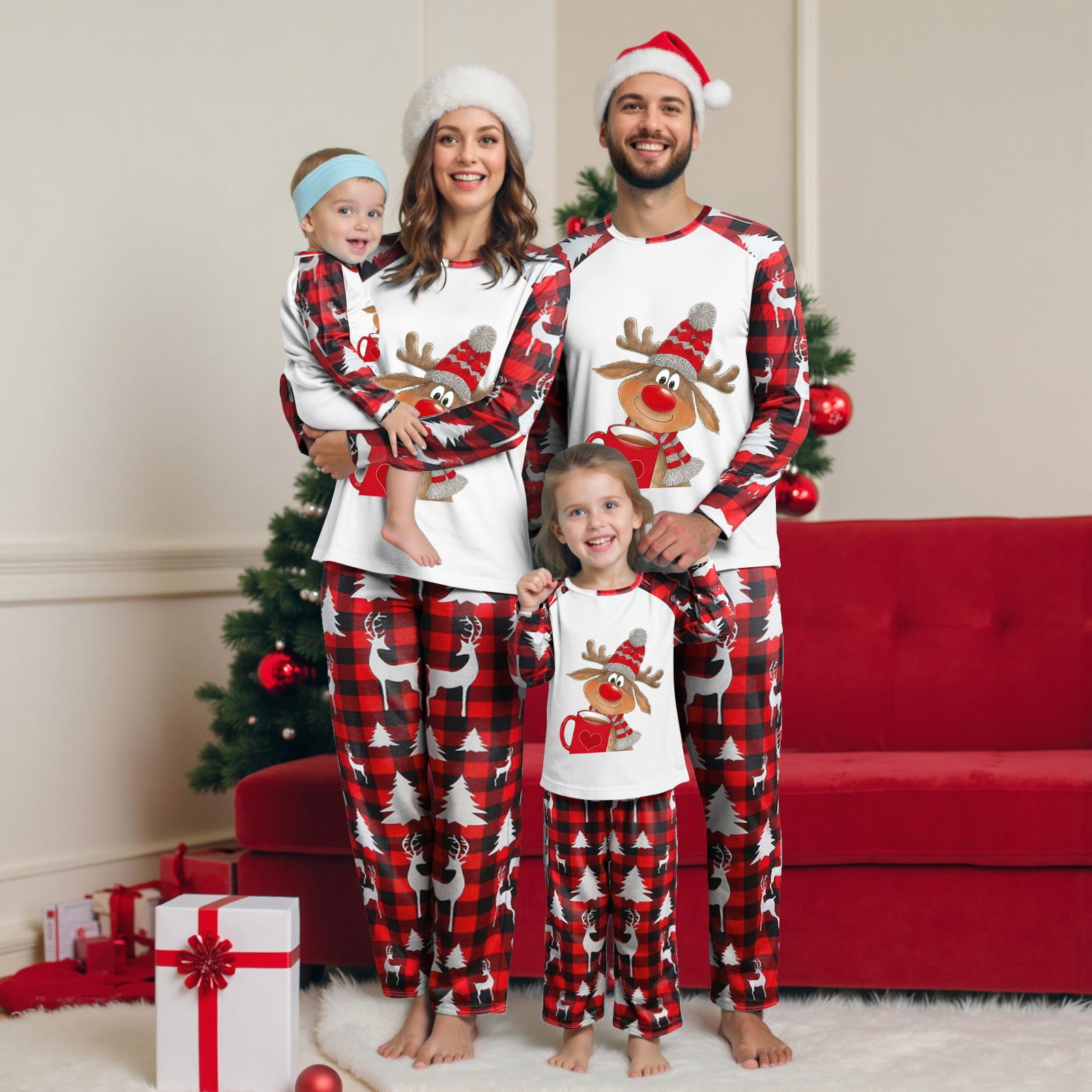Click here for Curenmufel Family Matching Christmas Pajamas Famil... prices