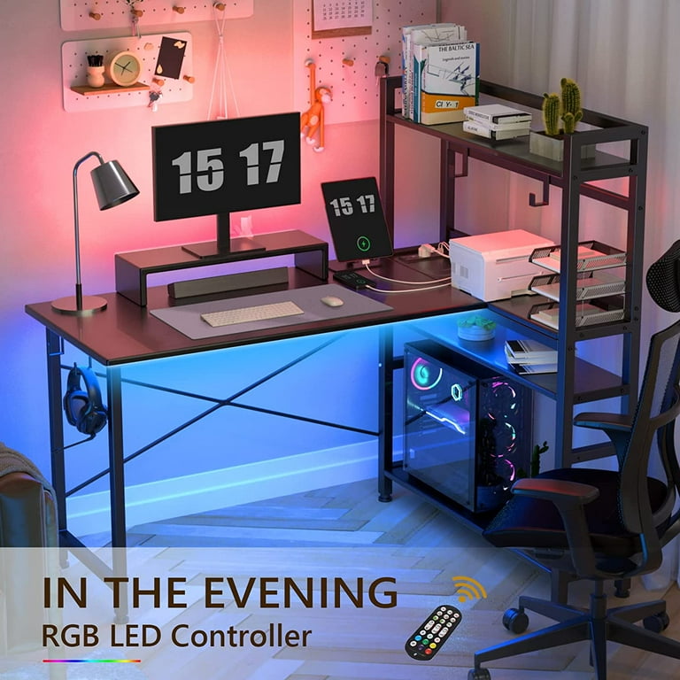 Home Diy Computer Desk Lighting