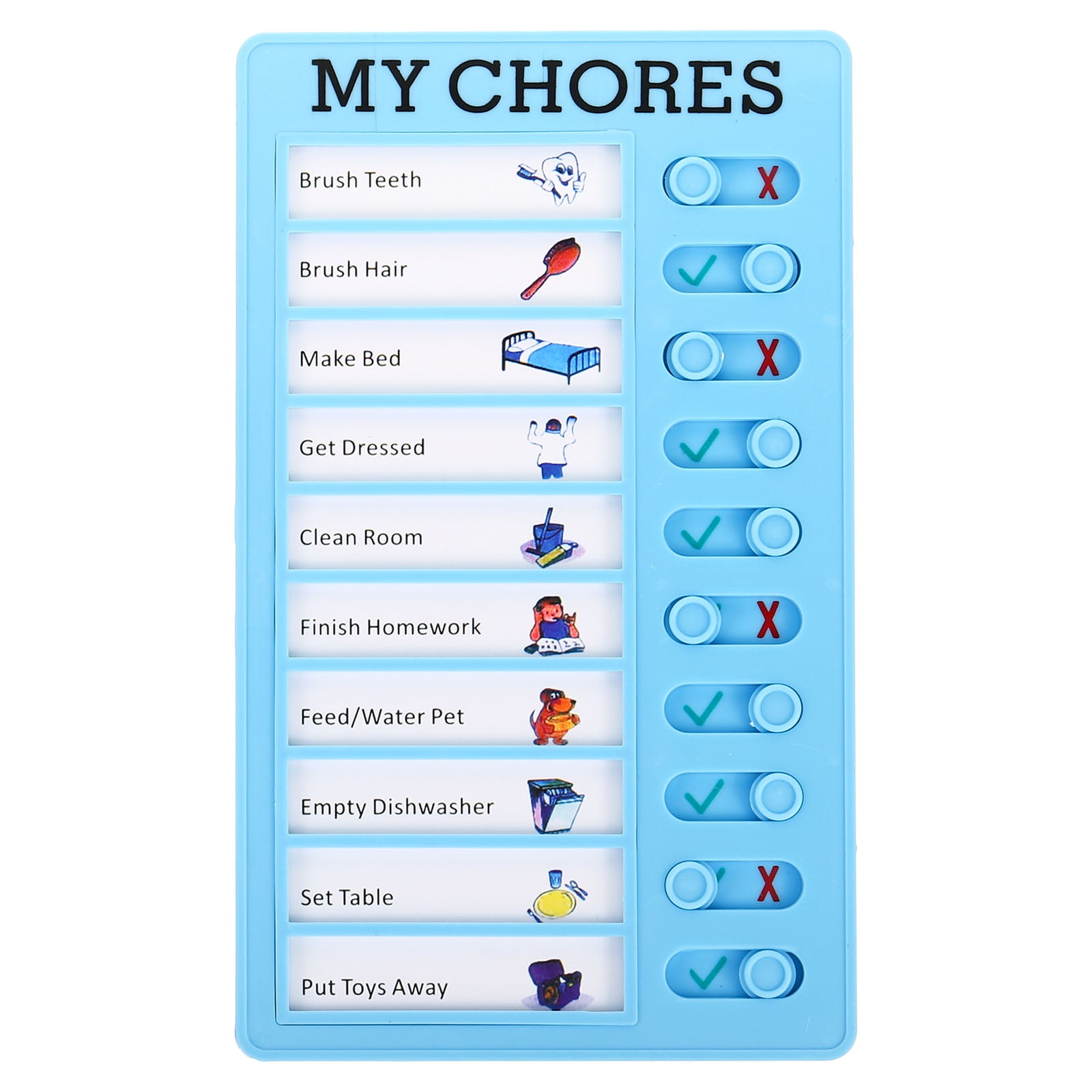 Click here for Unique Bargains Checklist Board  Plastic Chore Cha... prices