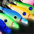 7pcs Glow Squid Jigs 5.5cm Fishing Lures Baits Saltwater Artificial ...