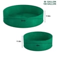100 Gallon Round Raised Garden Planting Beds Pots, Heavy Duty Fabric ...
