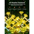 Lyacmy Yellow Flower Solar Garden Lights Outdoor, Waterproof Solar ...