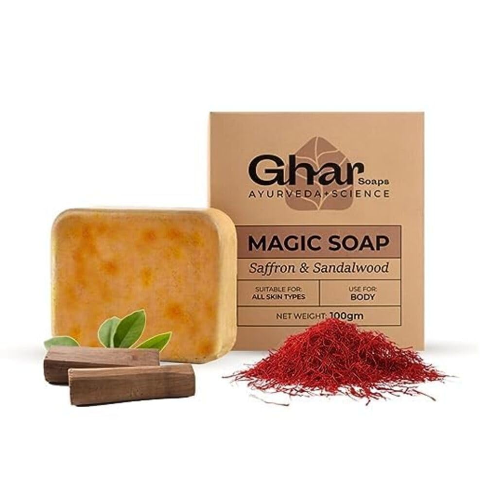 Click here for Ghar Soaps Sandal Wood And Saffron Bath Soap Bar F... prices