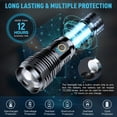 Rechargeable Flashlights 900000 High Lumens, High Power Led Flashlight ...